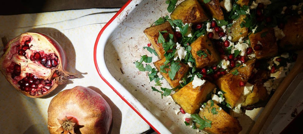 Roast Pumpkin with Persian Fetta & Pomegranate – Gewürzhaus